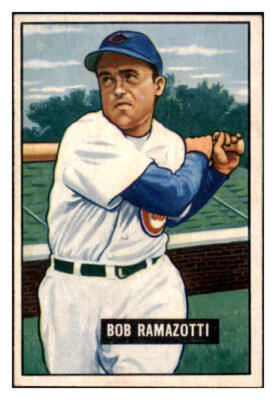 1951 BOWMAN #247 BOB RAMAZZOTTI CUBS EX-MT SET BREAK 492709 (KYCARDS ...