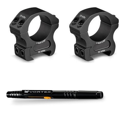 Vortex Pro Series 1" Riflescope Rings Picatinny/Weaver Mount- Medium ...