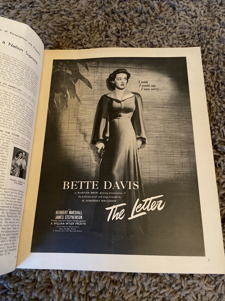 Movie Radio Guide magazine 1940 Fred Astaire Paulette Goddard - Mint ...