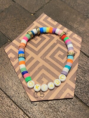 BRAND NEW HAND CRAFTED BEADED STRETCH BRACELET #C5 STATEMENT KIND ...