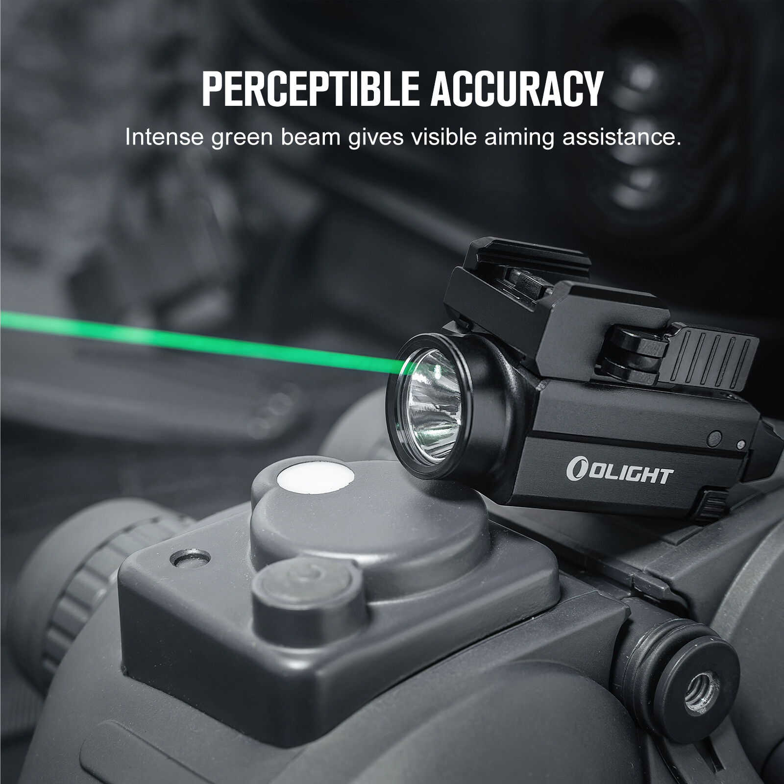 OLIGHT Baldr S Green Laser Pistol Light Tactical for Glock Rail Mount ...