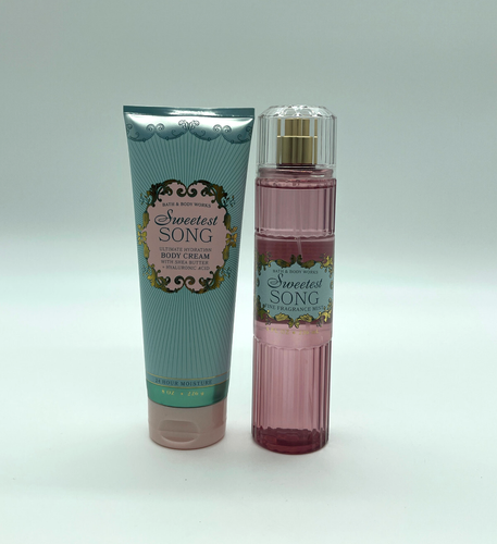 Bath & Body Works SWEETEST SONG Fragrance Mist & Body Cream Set | eBay