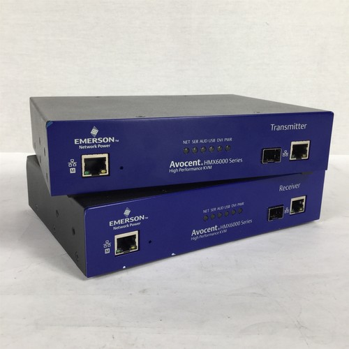 Avocent HMX6200T HMX6200R Dual DVI-D USB Audio SFP Transmitter ...