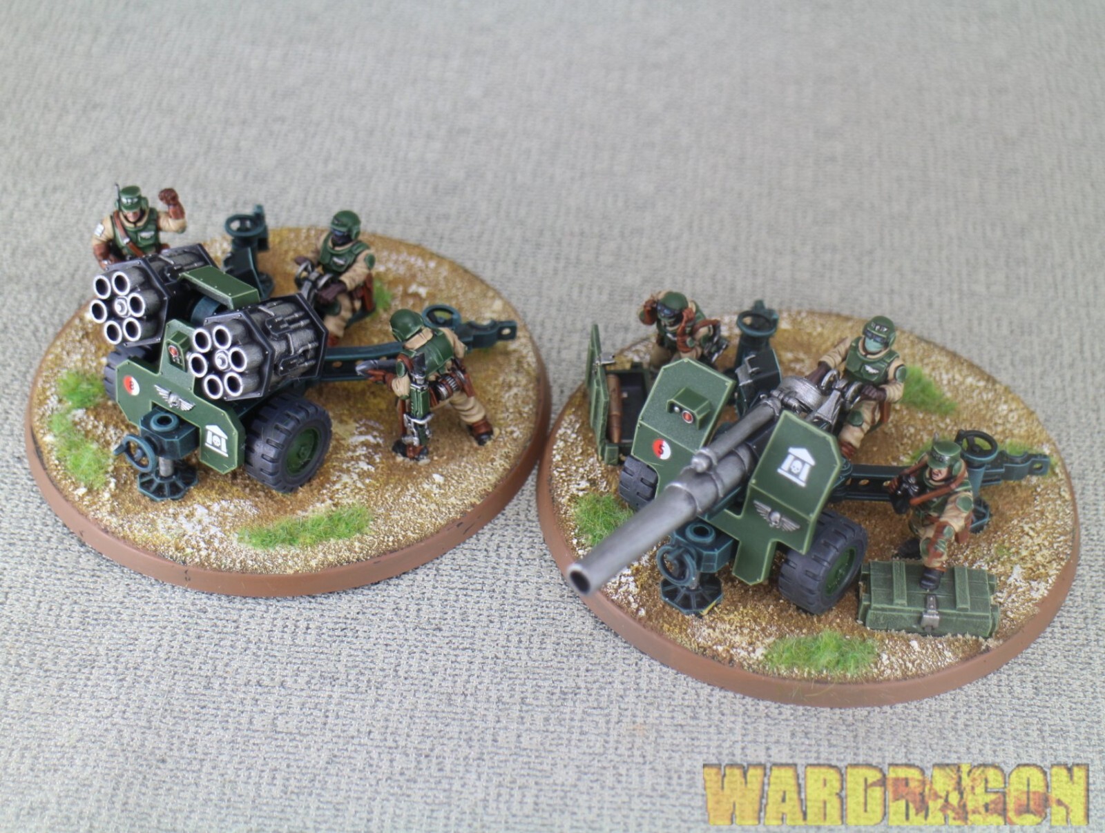 Warhammer 40K WDS painted Astra Militarum Cadian Field Ordnance Battery ...