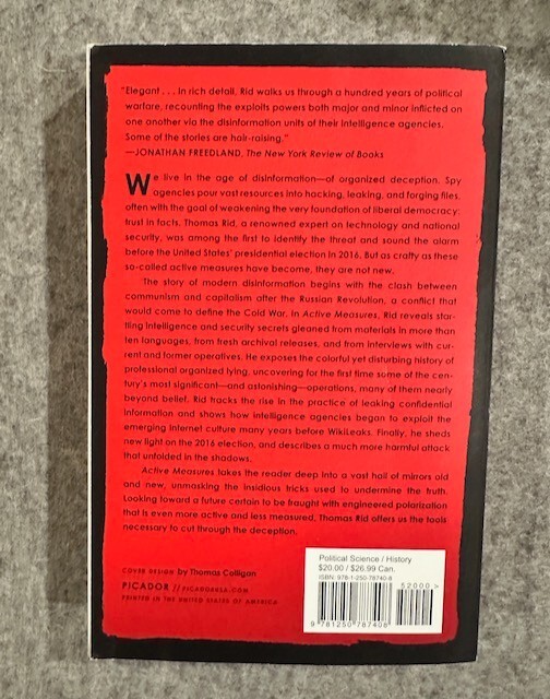 Active Measures : The Secret History of Disinformation and Political ...
