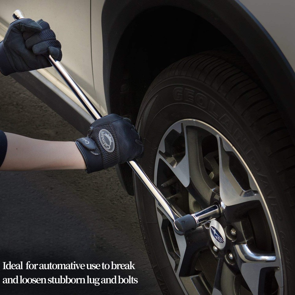 1/2 Inch Drive Cr-V Steel Breaker Bar 18" Length Swivel Head For Socket ...