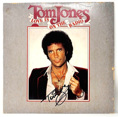 TOM JONES Signed Autographed "Love Is On The Radio Album LP w/ Vinyl ...