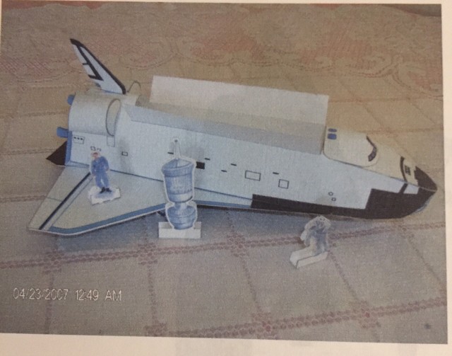 Astronaut Paper Model NASA Space Shuttle Instructions Suited/Unsuited ...