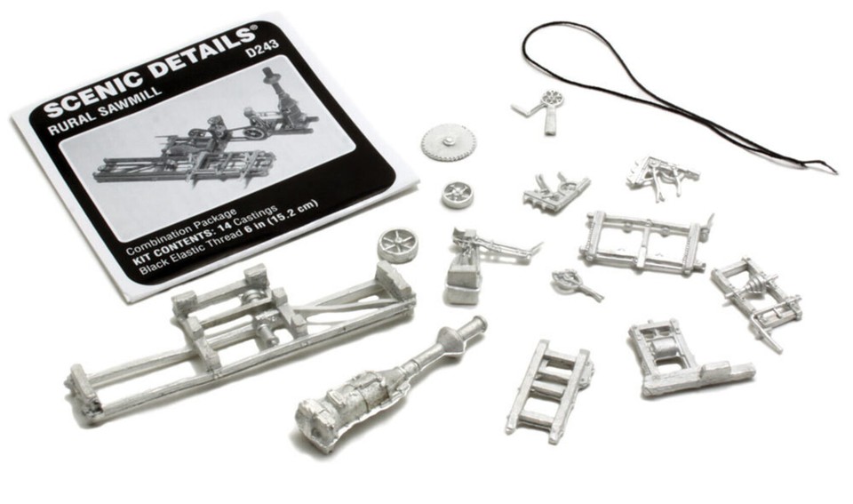 Woodland Scenics D243 HO Scale Rural Sawmill Kit | eBay