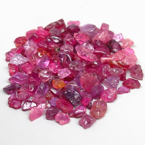 GLOWING SET! 21.20ct.Classic Strawberry Red Pink Ruby Myanmar Rough ...