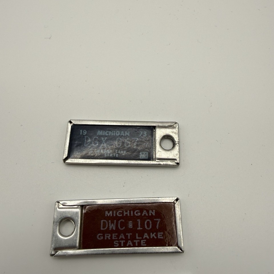 Disabled American Veterans DAV MICHIGAN License Plate Tags Keychain Lot ...