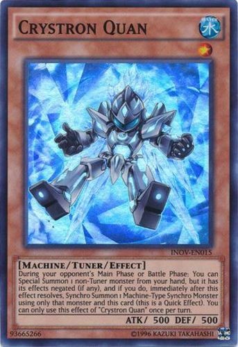 Yugioh! HP Crystron Quan - INOV-EN015 - Super Rare - Unlimited Edition ...