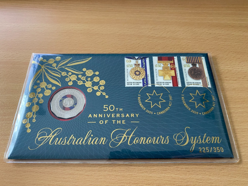 2025 50c - 50th Anniversary of Australian Honours System - Ltd Edition ...