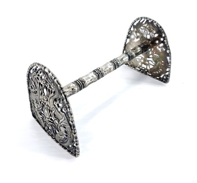 Antique Chinese Sterling Silver Knife Rest with Reticulated Dragon ...