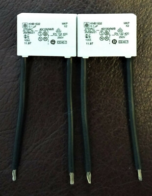 ISKRA KNB1532 0.1uF 275Vac X2 RFI Capacitor Suppression TWIN PACK NEW ...