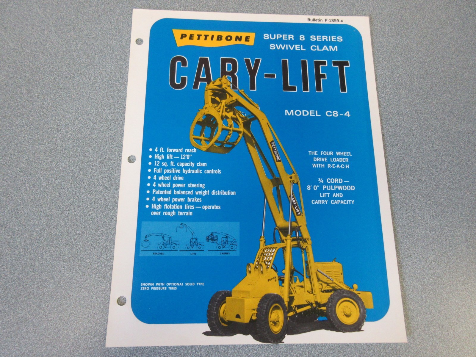 Rare Pettibone Cary Lift Super 8 Sales Sheet | eBay