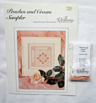 The Victoria Sampler Peaches and Cream Sampler Embroidery Pattern ...