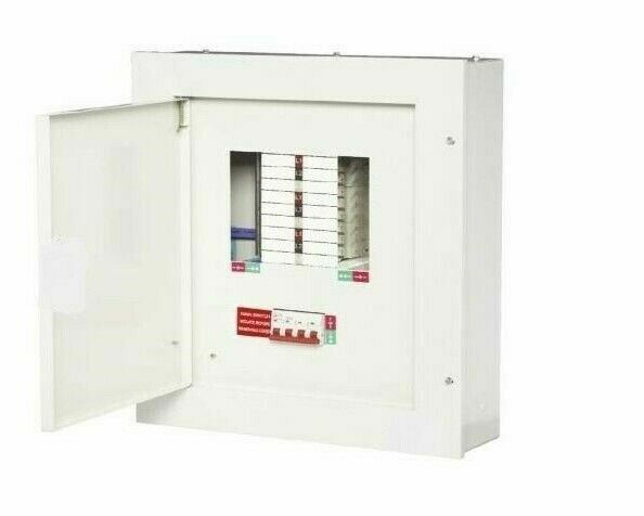Metal 3 Phase Consumer Unit Distribution Board MCB's & RCBO's | eBay