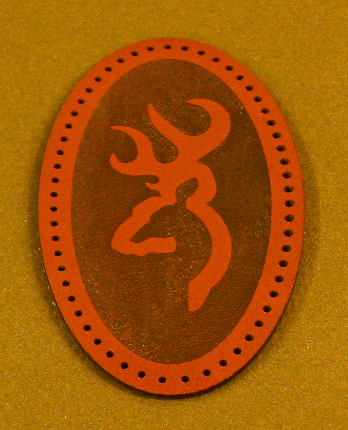 Leather sew on Browning patch | eBay UK