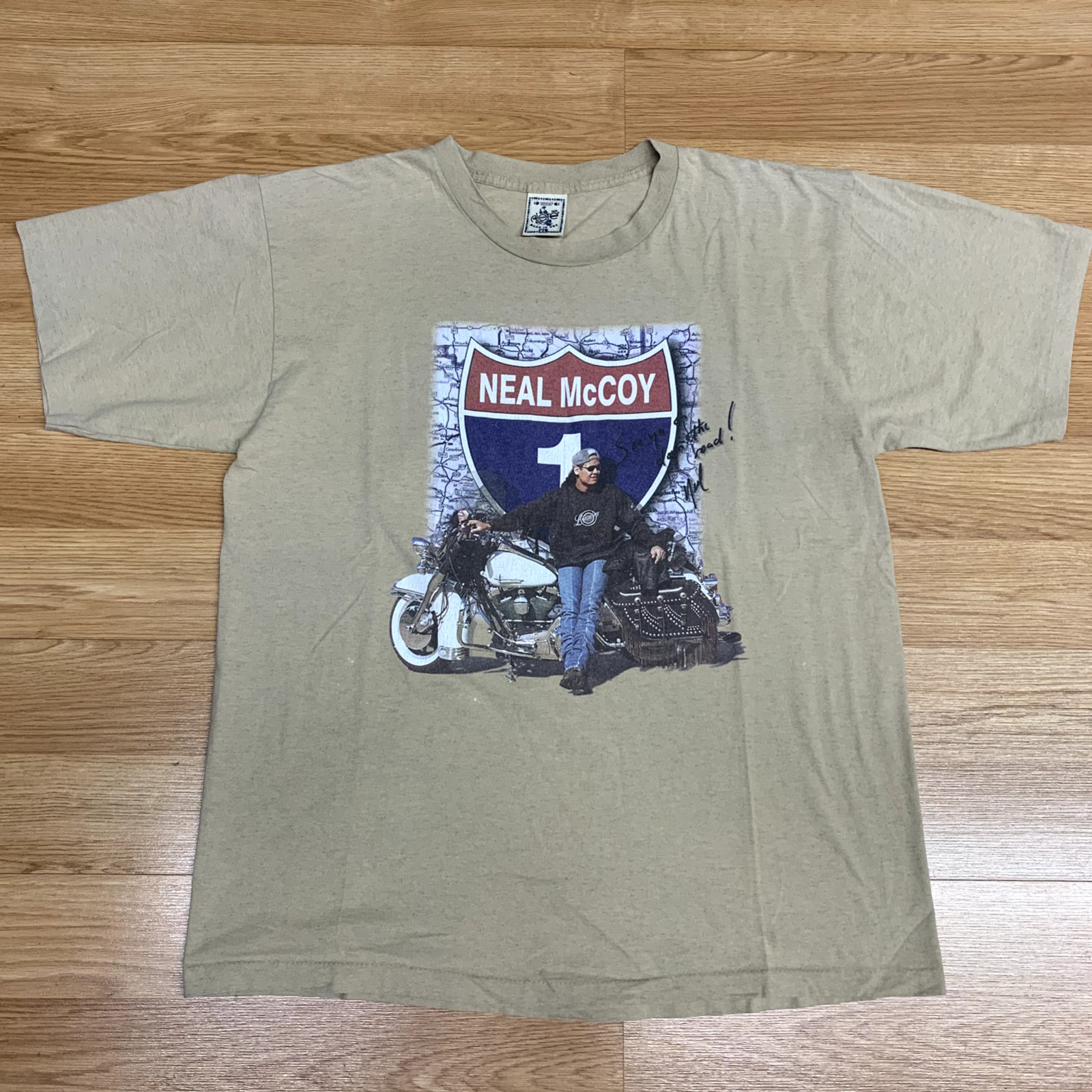 Vintage 90s Neal McCoy Cruisin' The Highway Tour T-Sh… - Gem