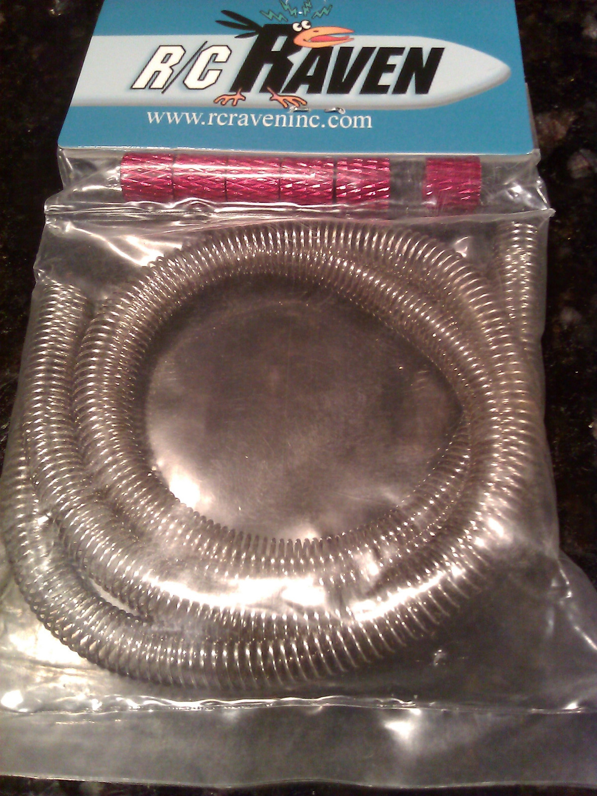 Coiled Nitro Engine Fuel Line Protector 12 inch 2 pack RED NIP -FREE ...