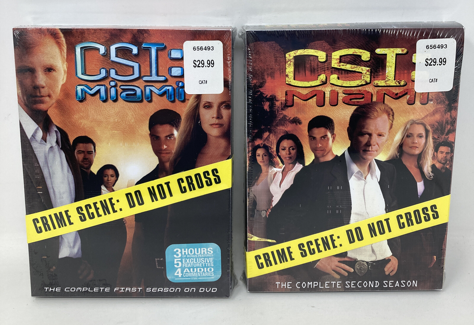CSI MIAMI Complete Seasons 1 & 2 DVD Box Set Lot New Sealed 97368796645 ...