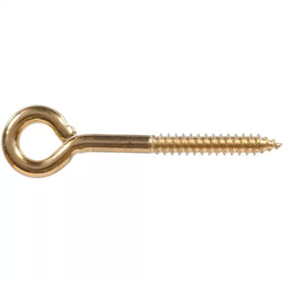 1/4 X 5 In. Brass Plated Lag Thread Screw Eye (10-Pack) | eBay