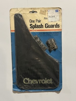 NOS Vintage Chevrolet 12 5/8” Splash Guards PAIR w/ Mounting Hardware ...
