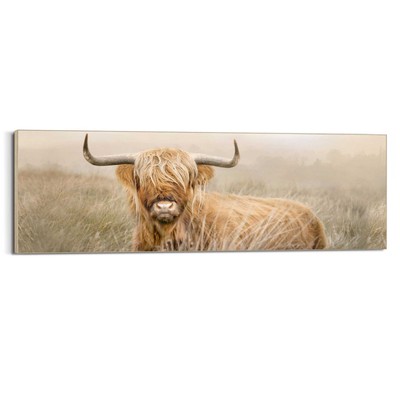 Bild HIGHLANDER NATURE BHT 156x52x3 cm bunt Kunstdruck Gemälde Wandbild ...