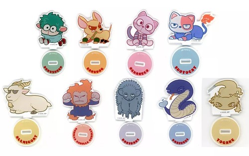 My Hero Academia set of 9s " Animal Series Trading Acrylic Stand" | eBay