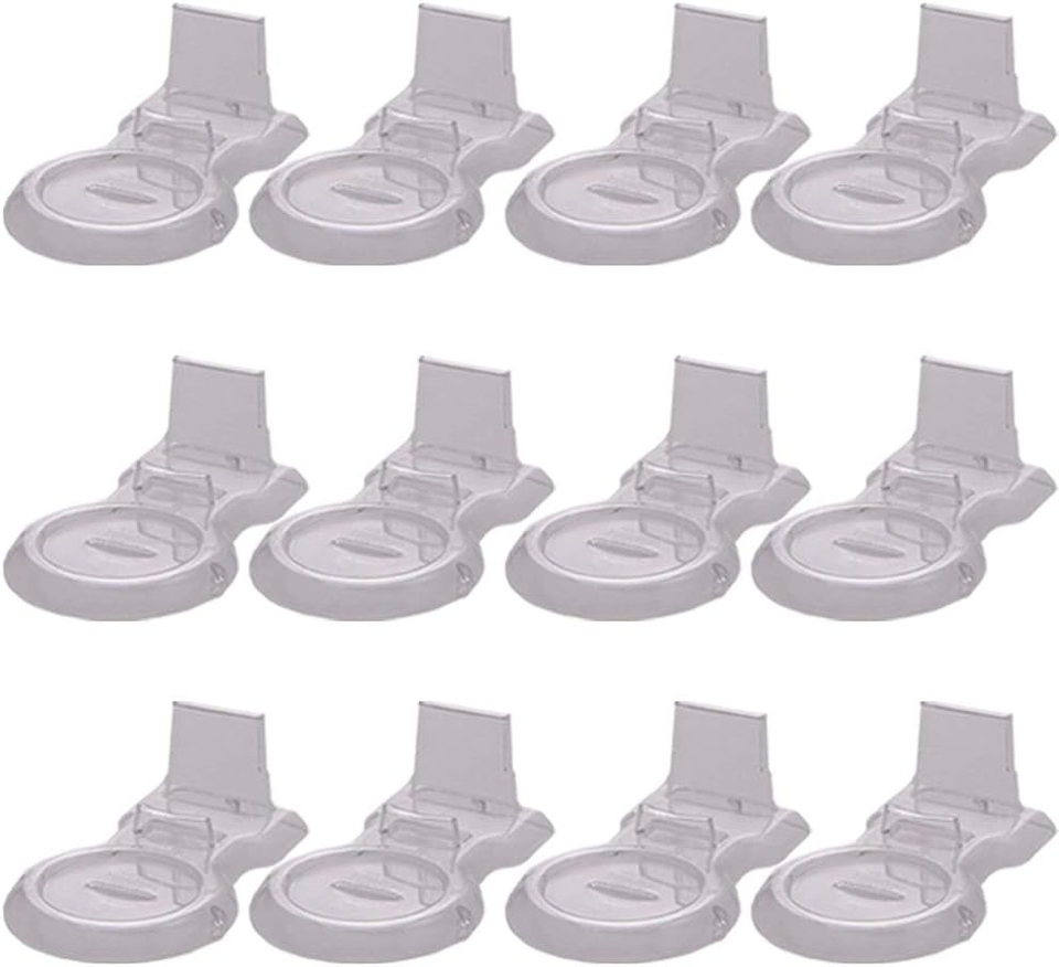 12 Pcs Clear Acrylic Tea Cup and Saucer Display Stand Set Stackable ...
