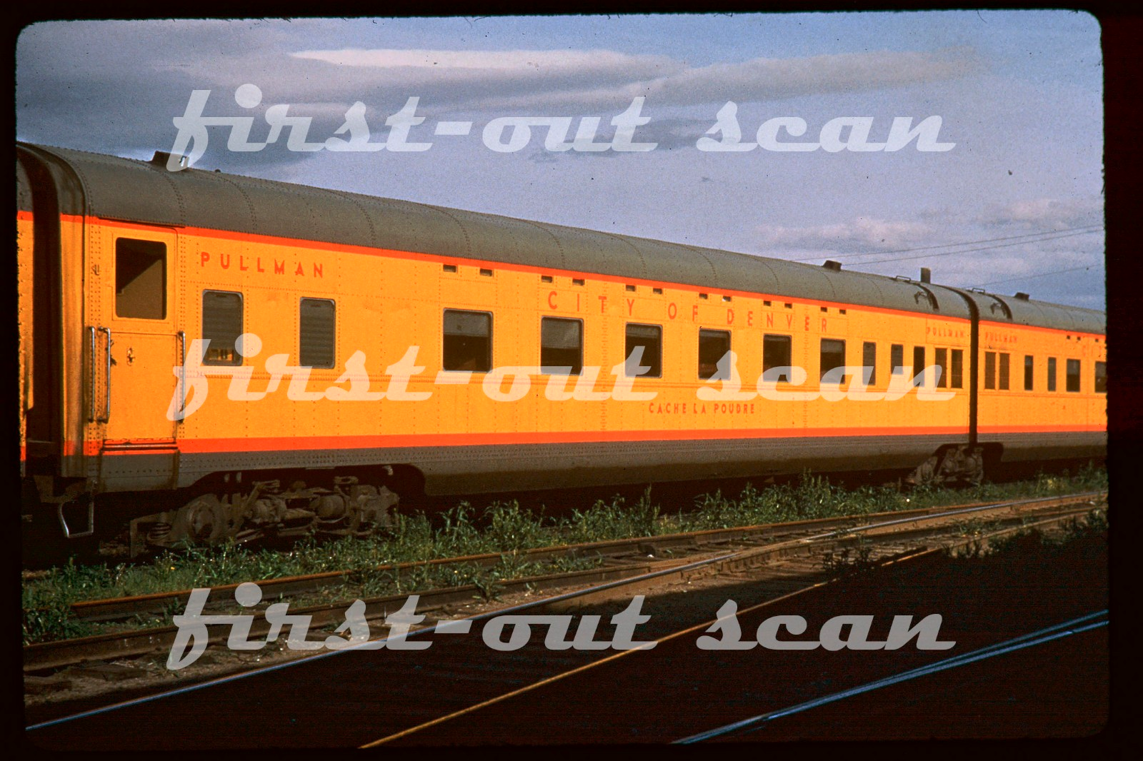 R DUPLICATE SLIDE - Union Pacific UP CACHE LA POUDRE Passenger Car COD ...
