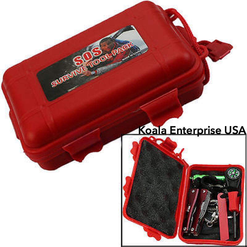 Survival Kit Emergency SOS Survive Tool Pack for Camping Hiking | eBay