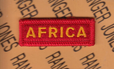 US Army Southern European Task Force SETAF AFRICA uniform patch tab m/e ...