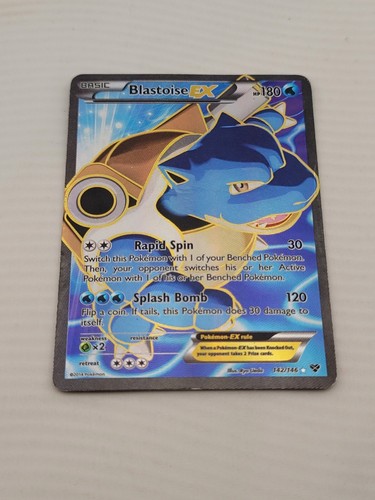 Blastoise Full Art XY Set 142/146 English Holo Pokemon TCG Moderately ...