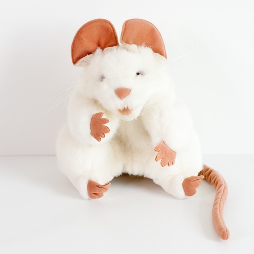 Folkmanis White Mouse Rat Hand Puppet 7" Plush Realistic | eBay