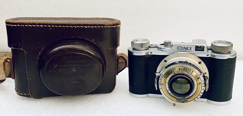 Wirgin Edinex Prontor S Film Camera Leather Case And Strap, Late 1940s ...