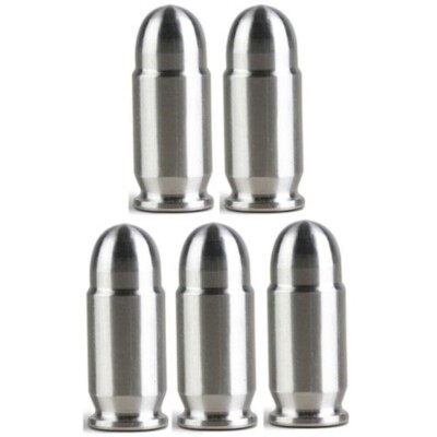 Lot of 5 - Silvertowne Mint - 1 oz .999 Fine Silver Bullet .45 Caliber ...