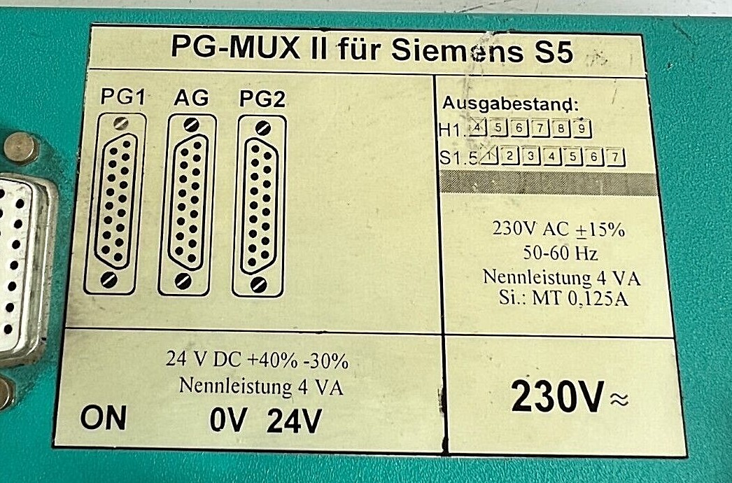 SIEMENS PG-MUX II | eBay UK