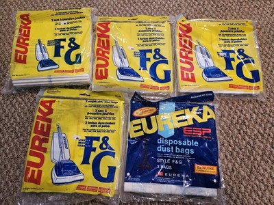 15 - Eureka Disposable Dust Bags Style F & G Vacuum Cleaner F&G 5 Bags ...