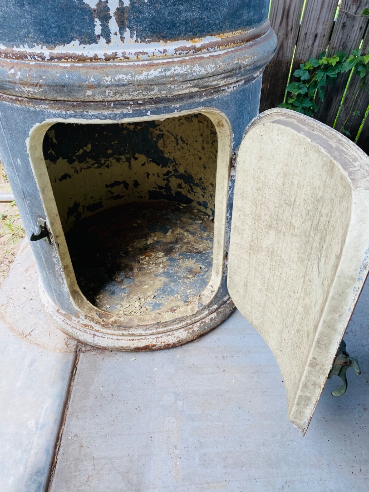 1905 Antique White Frost Refrigerator Co Industrial Pressed Steel Metal ...