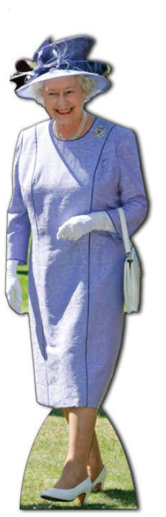 Queen Elizabeth II Cardboard Cutout Platinum Jubilee Royal Standee ...