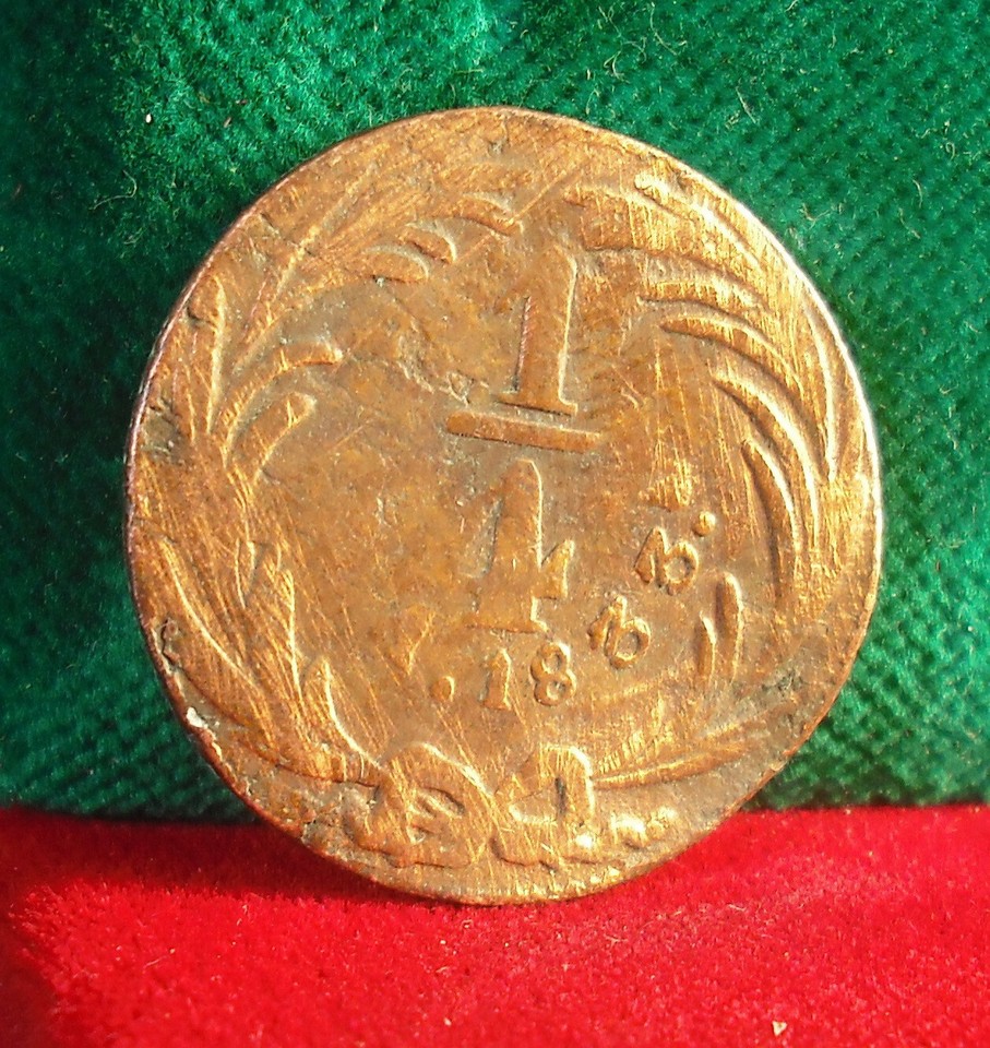 Coin Mexico Central America - 1/4 Real 1833 - 1st Republic | eBay UK