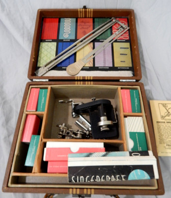 Singercraft Kit Fagoter Darning Embroidering Pinking Picoting Cogs Box ...