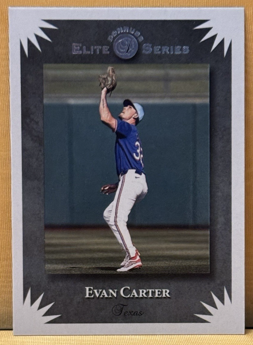 2025 Panini Donruss Baseball Evan Carter Elite Series Texas Rangers #13 ...