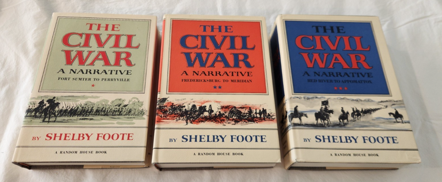 The Civil War, A Narrative, by Shelby Foote (three volumes) | eBay