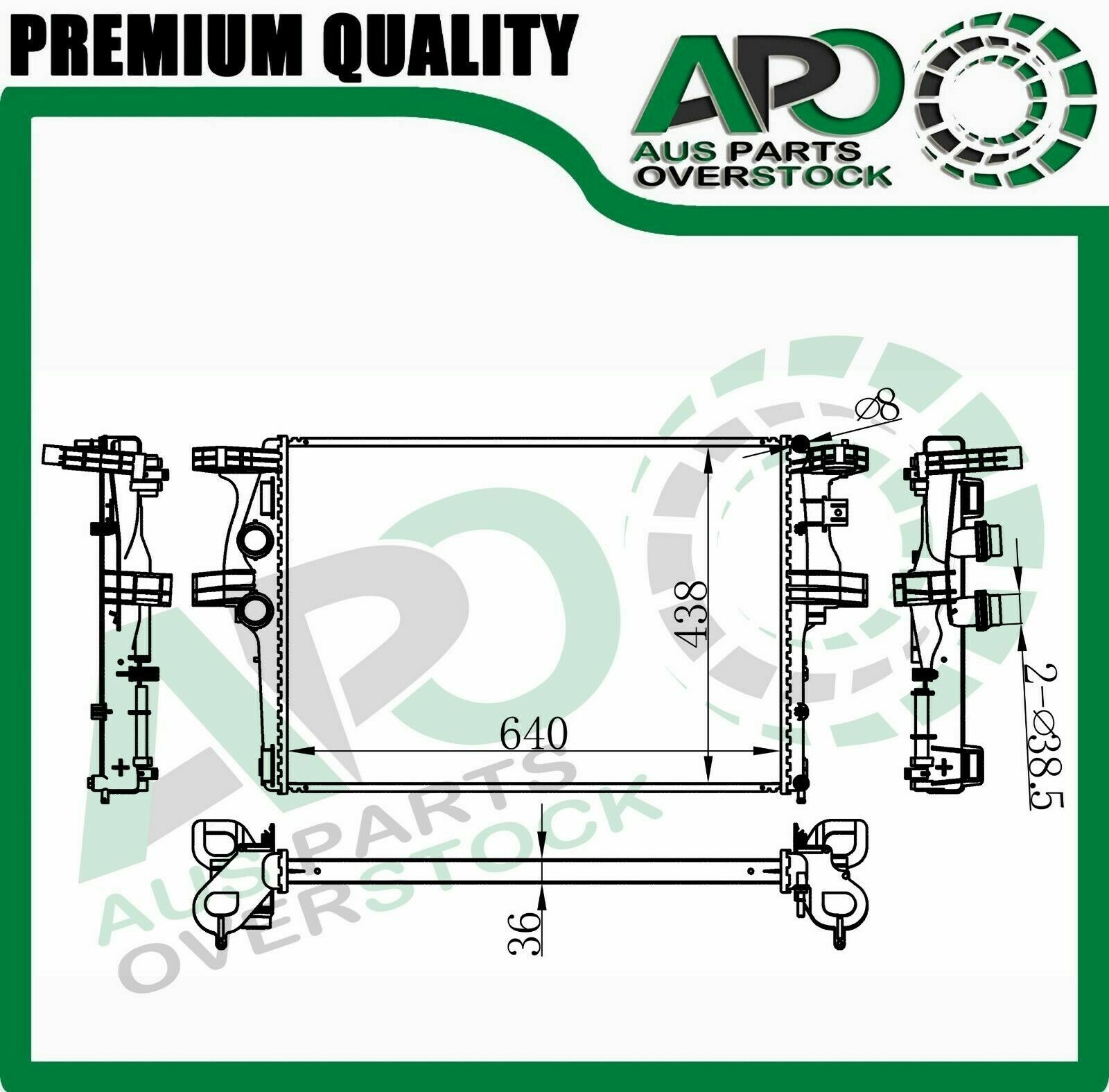 Premium Radiator For IVECO DAILY V VI 29L 35C 40C 50C 33S 35S Diesel 3/ ...