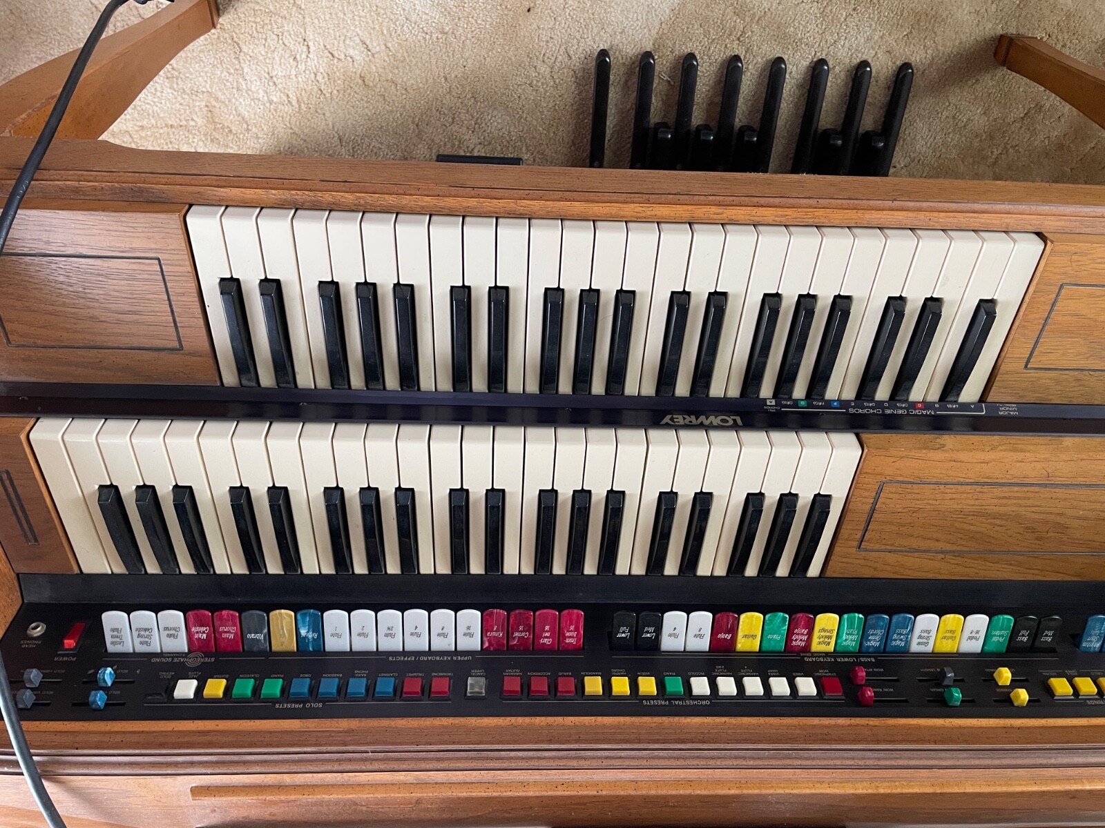 Used Lowrey Holiday Organ with bench | eBay