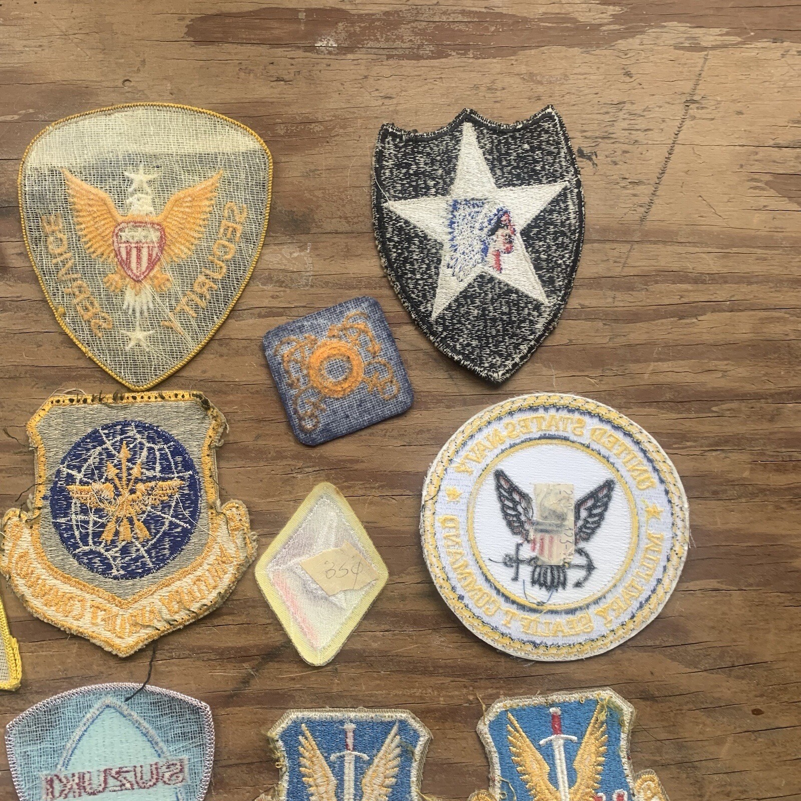 Vintage Military Patches Insignia Service Security Lot Of 20 Sewing ...