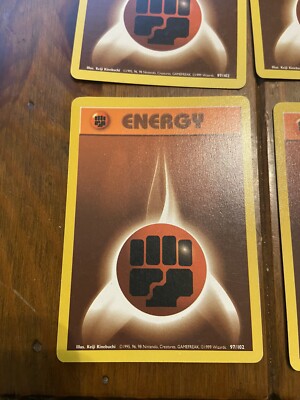 Fighting Energy 97/102 Base Set Pokemon Card 1ST EDITION SHADOWLESS | eBay